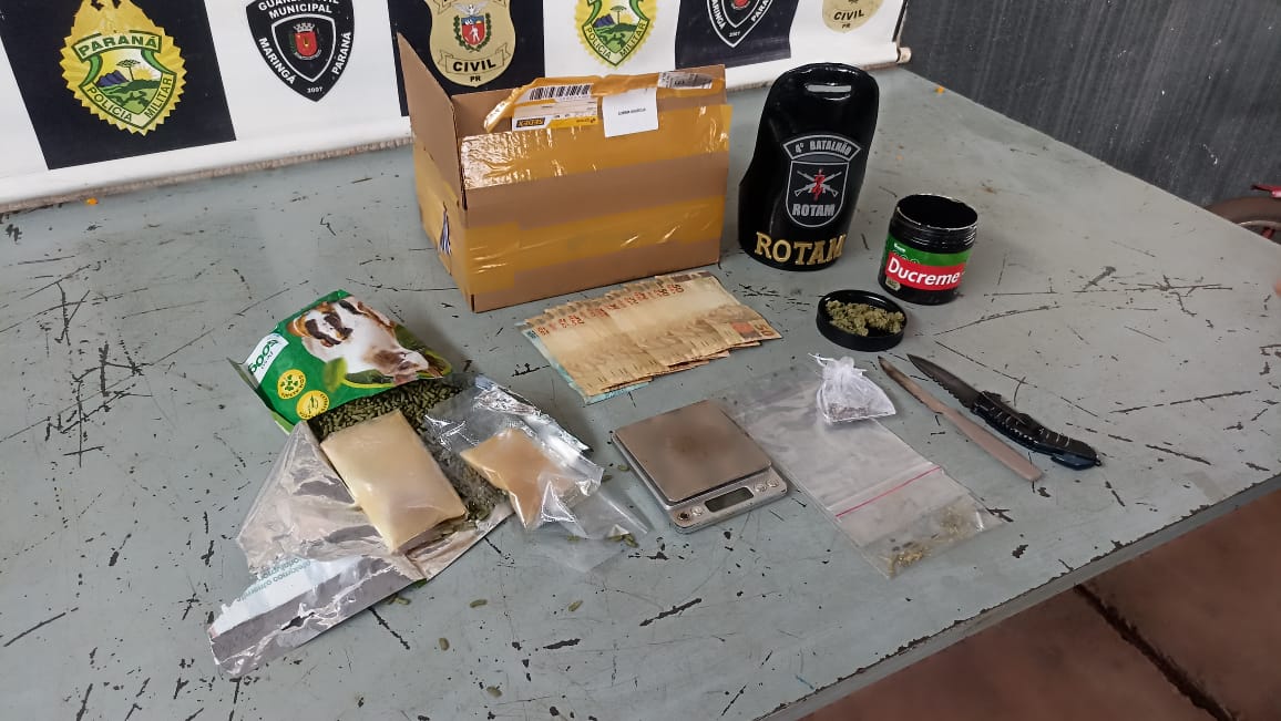 'Meleca de maconha': Rapaz é preso em Maringá com droga